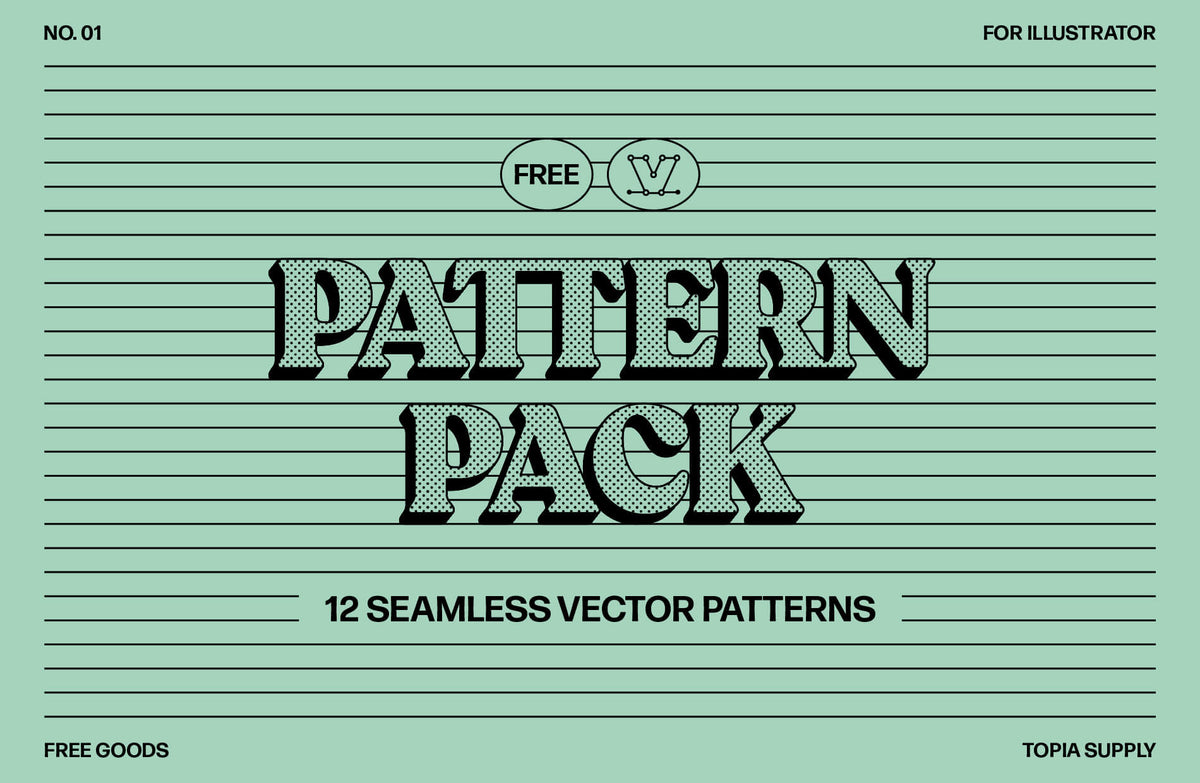 Free Vector Pattern Pack No.01 | Topia Supply