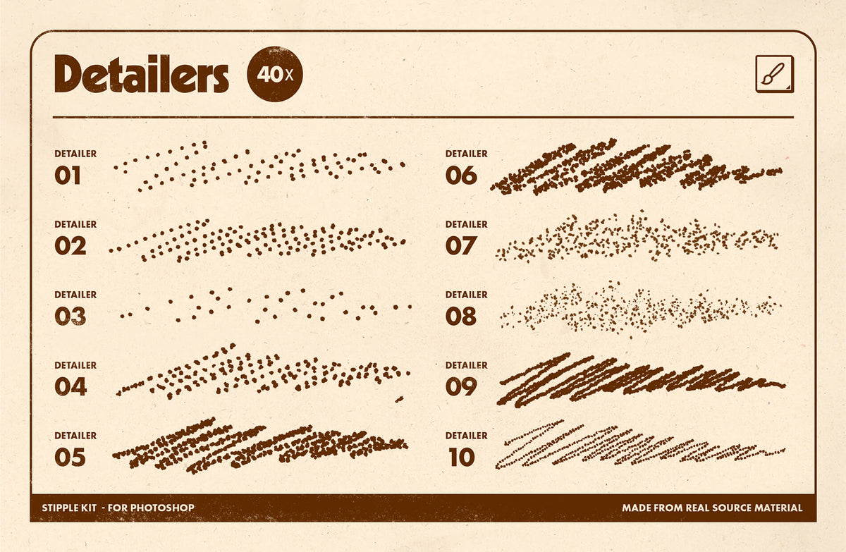 Stipple Kit for Photoshop | Topia Supply